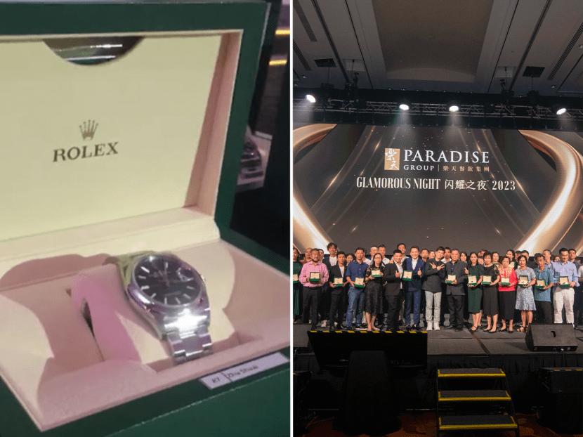 Rolex watches from authorised dealers, Suisse gold bars gifted to long-serving staff of Paradise ...